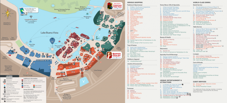 The Official Disney Springs Map + Tips For Your Visit - Disney Trippers